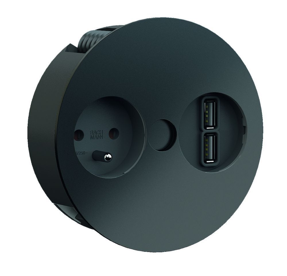 Twist Stopcontact - met USB lader Bachmann | Doeco, Thuis in iedere keuken